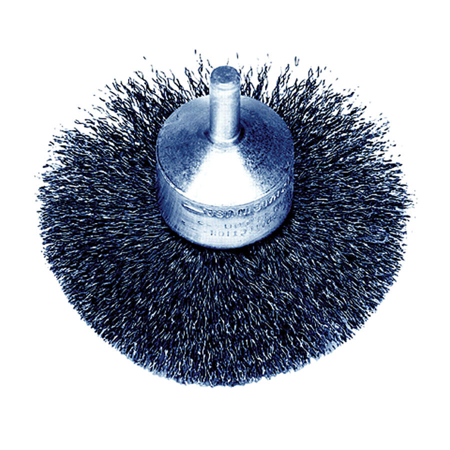 Weiler 3" Stem-Mounted Circular Flared Wire Brush – AMMC